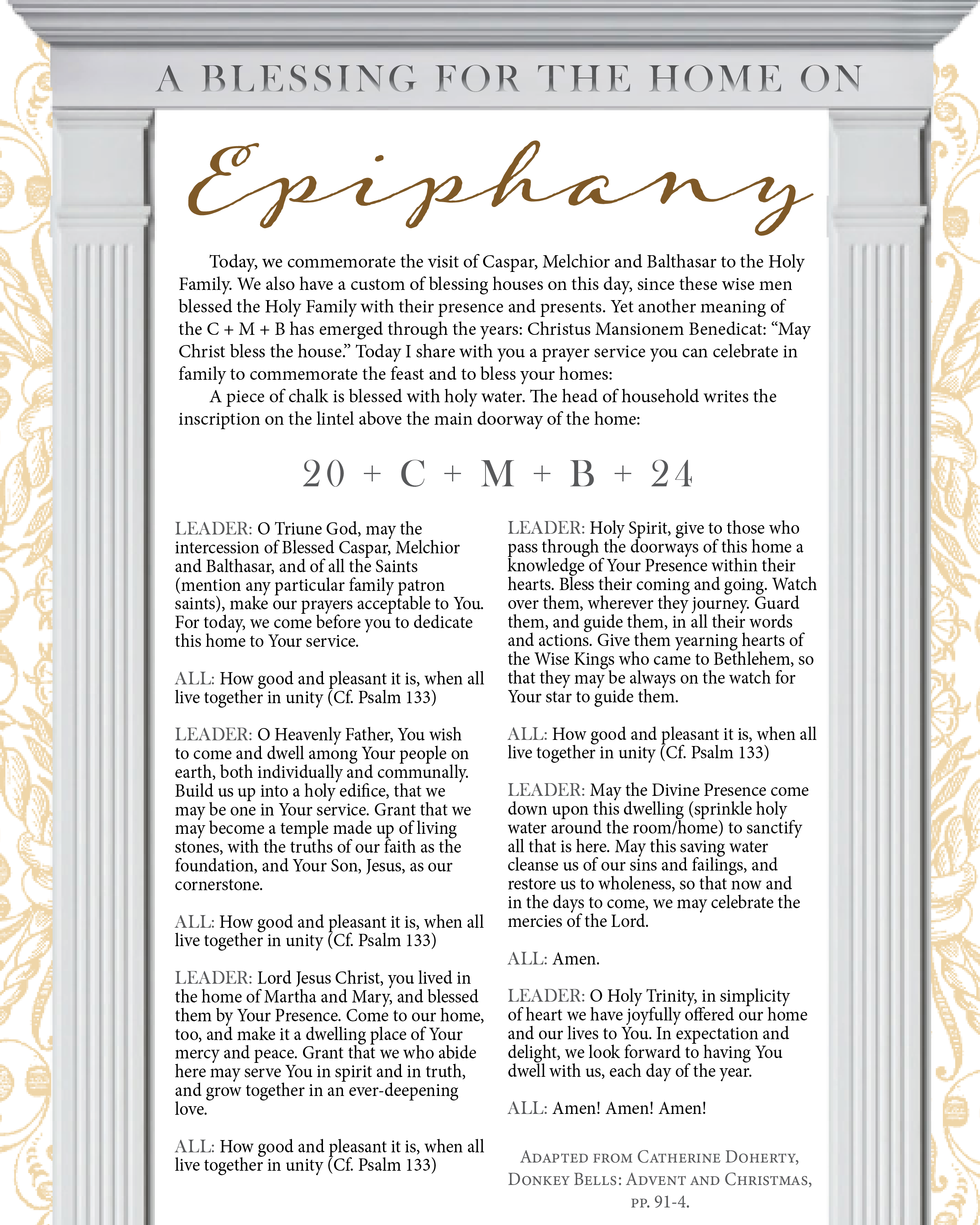 Epiphany House Blessing